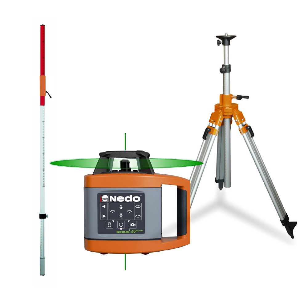 Nedo SIRIUS1 HV green - PACK Laser rotatif